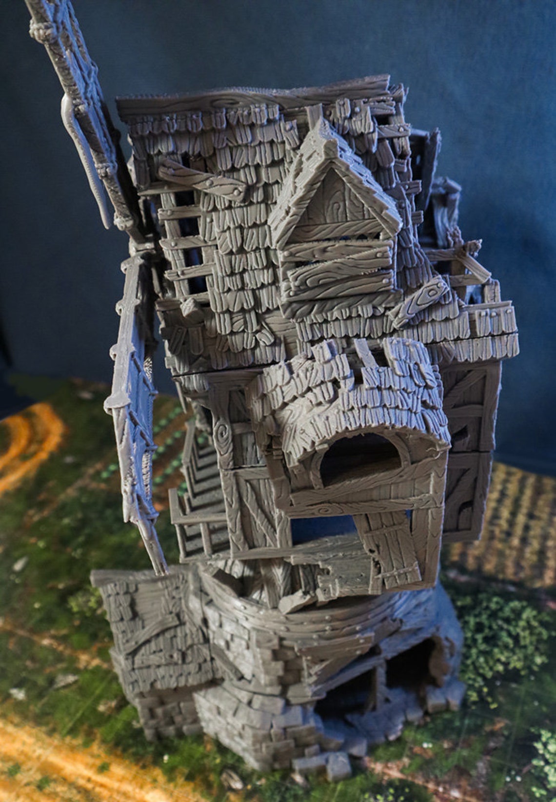Ruined Windmill Dnd Miniature Terrain for Dungeons and - Etsy