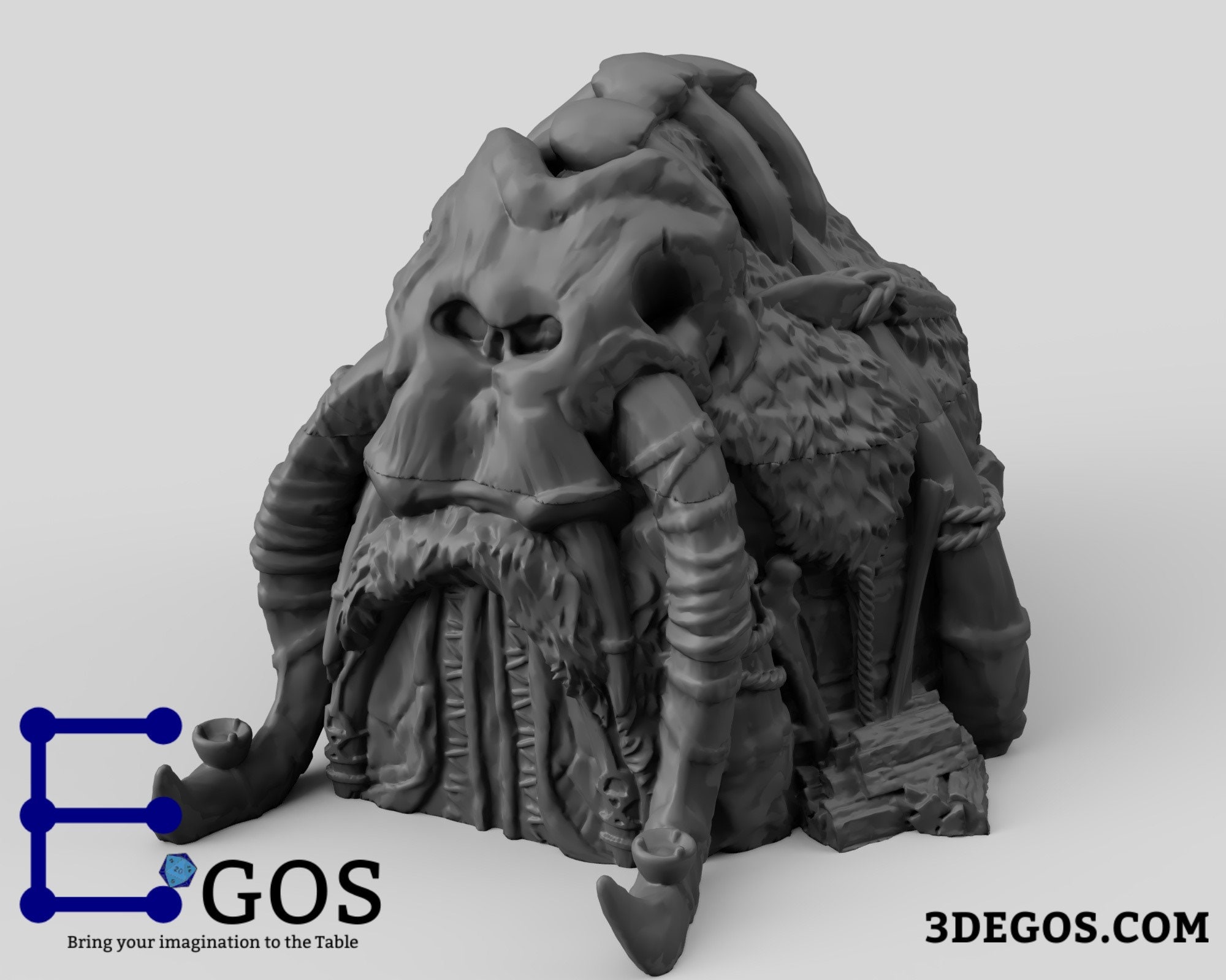 Wintertide Ice Tribe Hunter Hut Dnd Miniature Terrain for Dungeons and ...