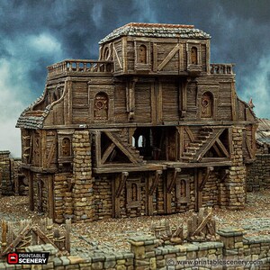 Ramshackle City Inn Building Dnd Terrain, Dungeons and Dragons Terrain ...