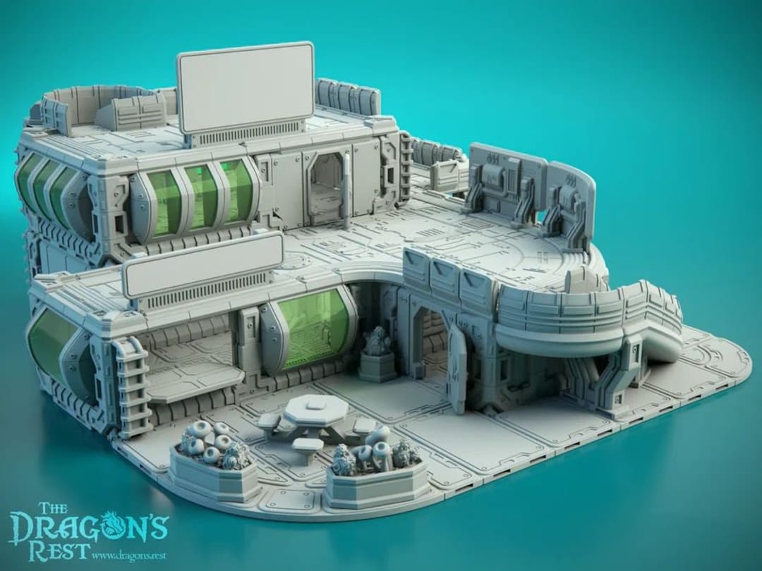 Space Building 40k Terrain for Sci Fi, Dungeons and Dragons, Dnd, Kill ...