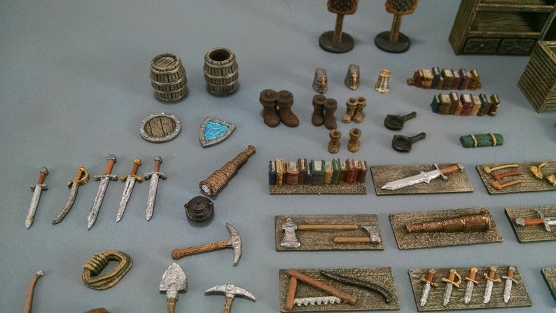 General Store Shelf Modular Dnd Miniature Terrain, Dungeons and Dragons ...