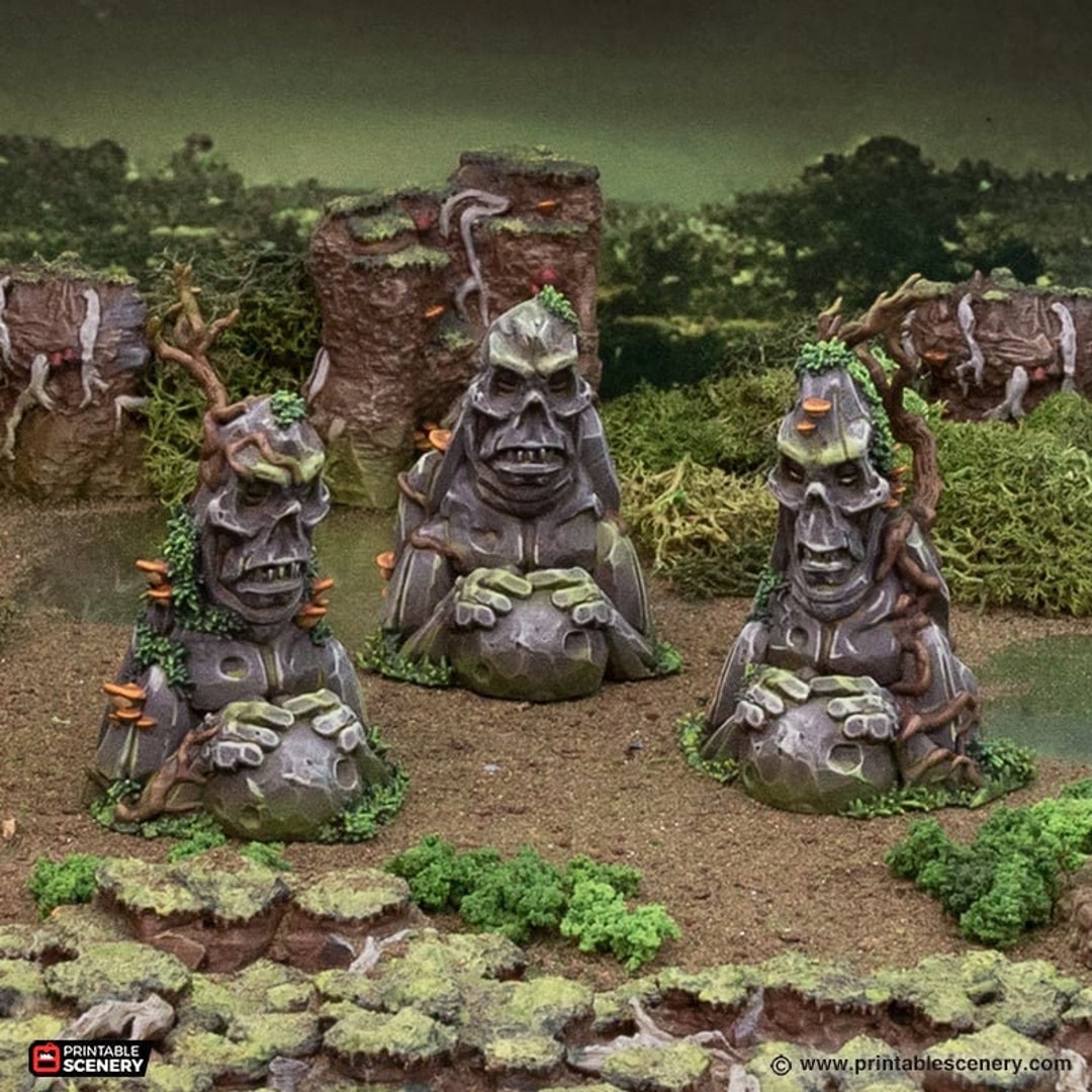 Gloaming Swamp Rune Stones Set Dnd Terrain, Dungeons and Dragons ...