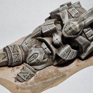 Dark Realms Ruined Statue Head Dnd Miniature Terrain for Dungeons and ...