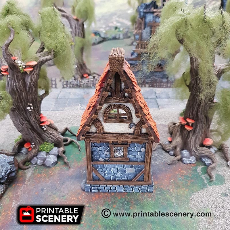 Ruined Small Cottage Dnd Miniature Terrain for Dungeons and - Etsy
