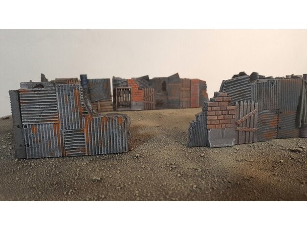 Gasland Shanty Barricades Dnd Pathfinder Role Play Terrain Not Finished ...