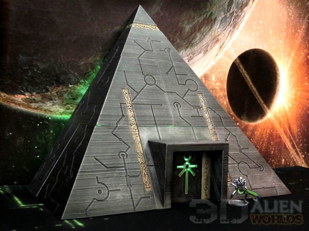 Necrontyr Pyramid Set Dnd Miniature Wargaming Terrain for Dungeons and ...