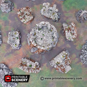 Shadowfey Court of the Shadow King Dnd Miniature Terrain for Dungeons ...