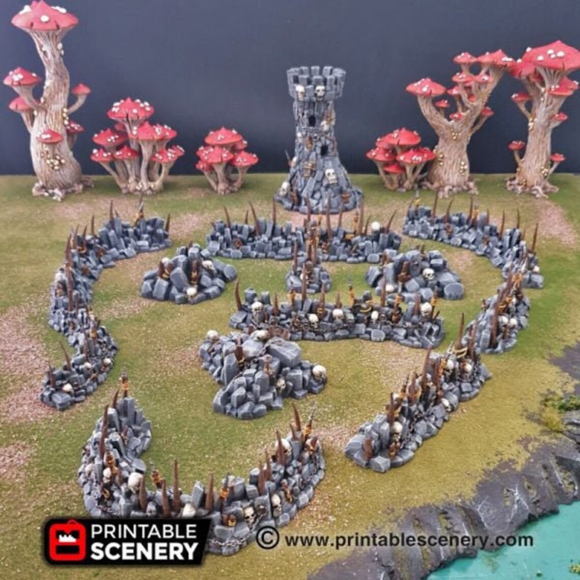 Dnd Terrain Goblin Barricades and Rubble Dwarves Elves and | Etsy