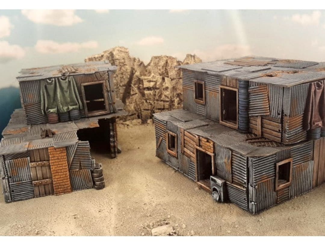 Gasland Shanty Houses Dnd Pathfinder Role Play Terrain Not Finished ...