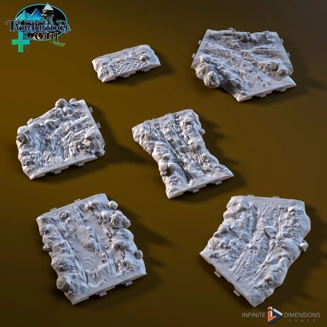 Torbridge Modular Mud Roads Terrain Dnd Miniature Terrain for Dungeons ...
