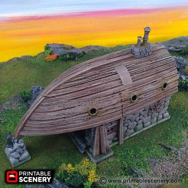 Dnd Terrain Boathouse Ship - Fantasy Dwarves Elves and Demons | 28mm ...