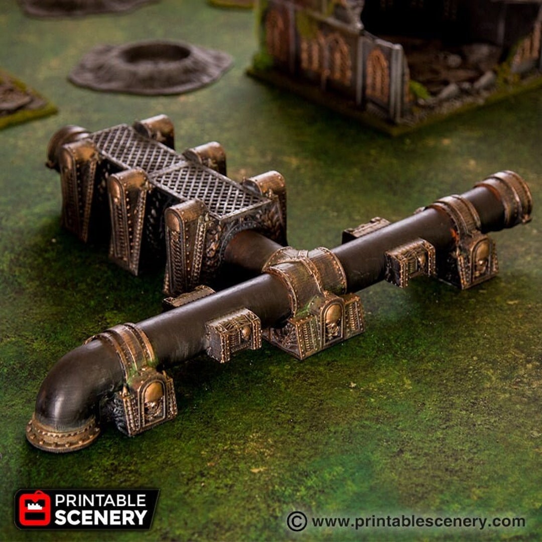 Sci-fi Gothic Pipeline for Star Wars Legion Terrain, Gaslands, Sci-fi ...