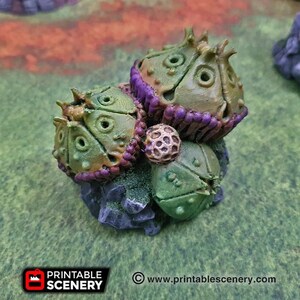 Eden Spore Spitters Dnd Miniature Terrain Set Dnd Terrain for Dungeons ...