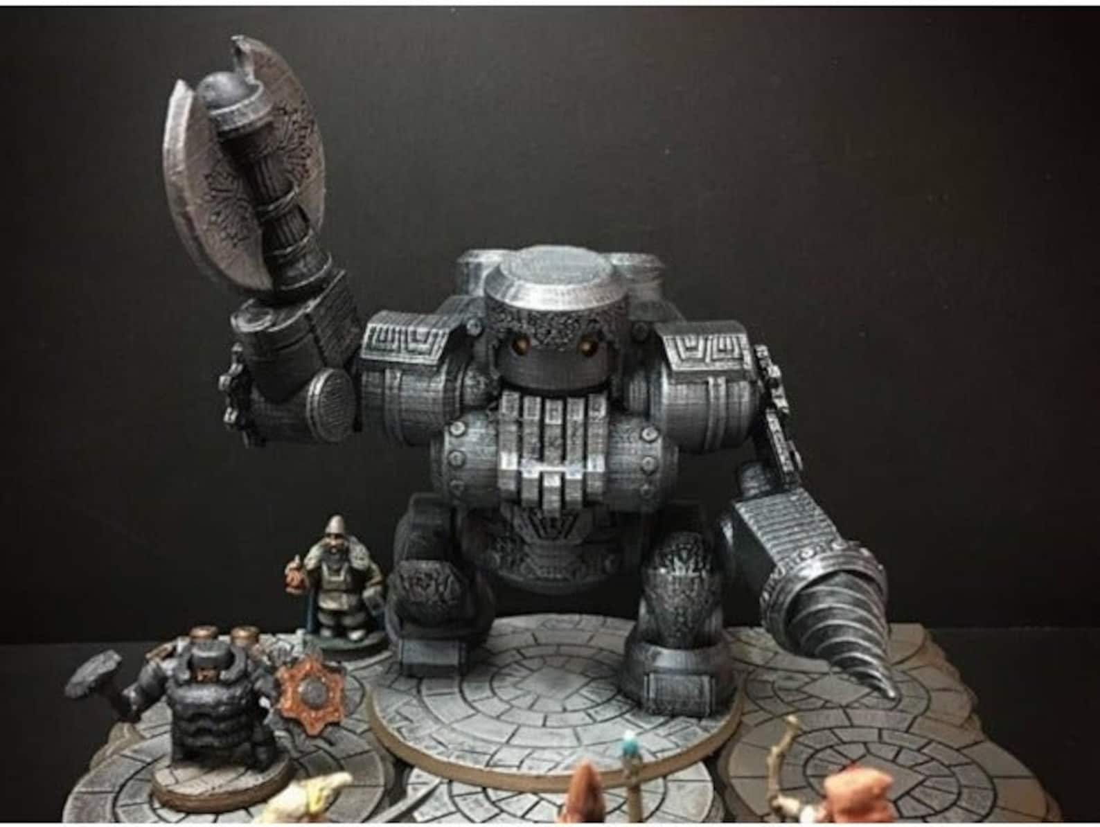 28mm | 32mm Giant Dwarf Golem Dnd Miniature Pathfinder Miniature | Dnd ...
