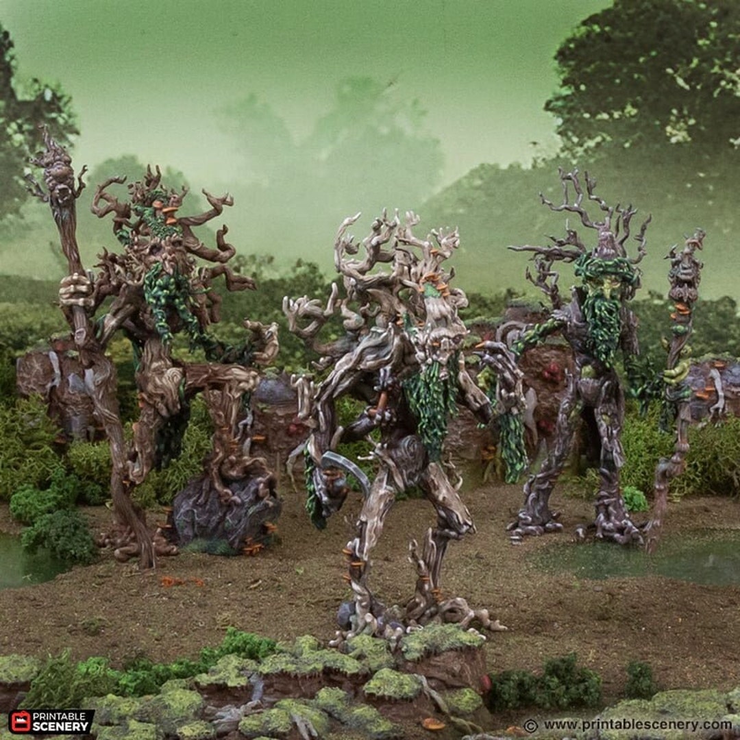 Gloaming Swampy Tree Wizards Set Dnd Miniature Terrain, Dungeons and Dragons Terrain, D&D, D and ...