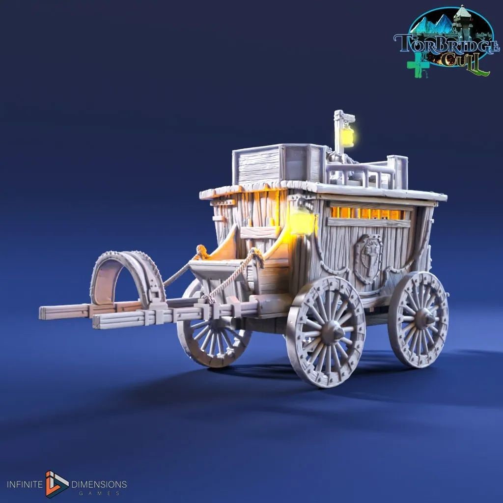 Torbridge Cull Prisoner Wagon Terrain Dnd Miniature Terrain for ...