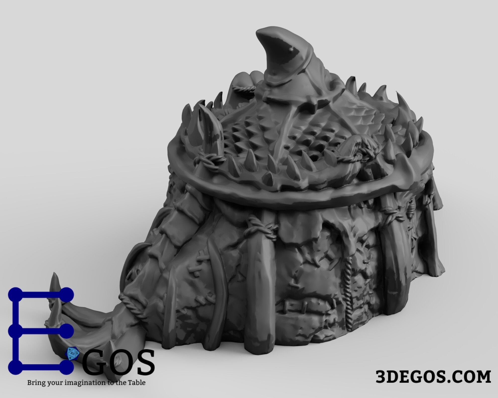 Wintertide Ice Tribe Hut Dnd Miniature Terrain for Dungeons | Etsy