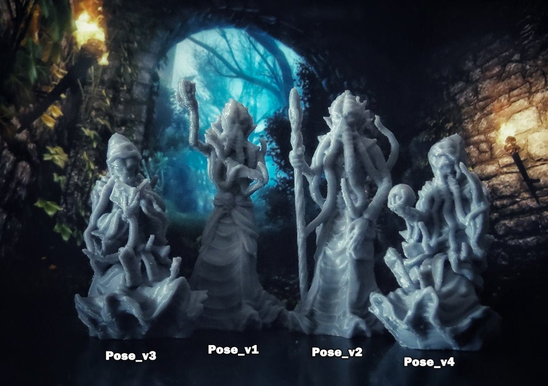 Mind Flayers Dnd Miniature Terrain 15mm 28mm 32mm Wargaming, D&D ...