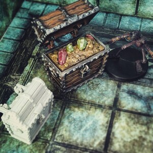Treasure Chests Set Dnd Miniature Terrain 15mm 28mm 32mm | D&D ...