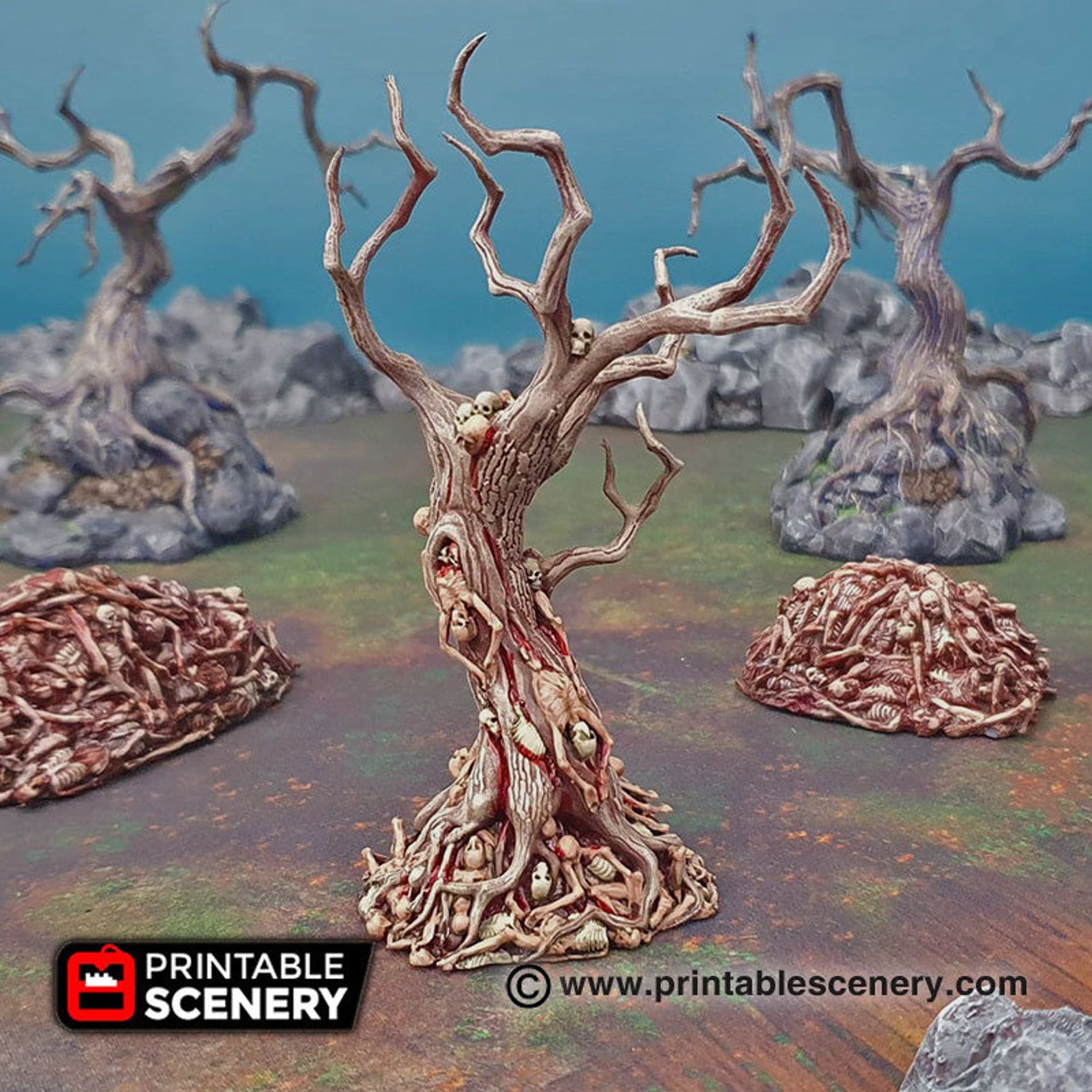 Shadowfey Blood Trees Dnd Miniature Terrain for Dungeons and | Etsy
