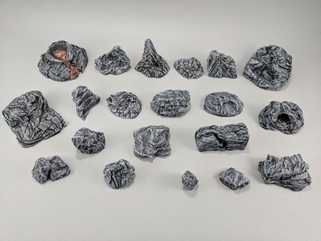 Dungeon Rock Outcroppings Dnd Miniature Terrain, Dungeons and Dragons ...