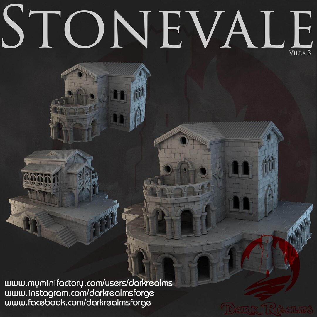 Dark Realms Stonevale 3 Dnd Miniature Terrain for Dungeons and Dragons ...