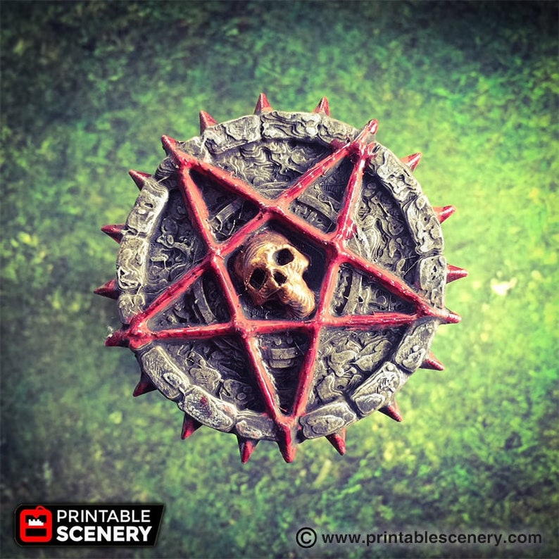 Screaming Balefire Disk Dnd Terrain for Dungeons and Dragons - Etsy