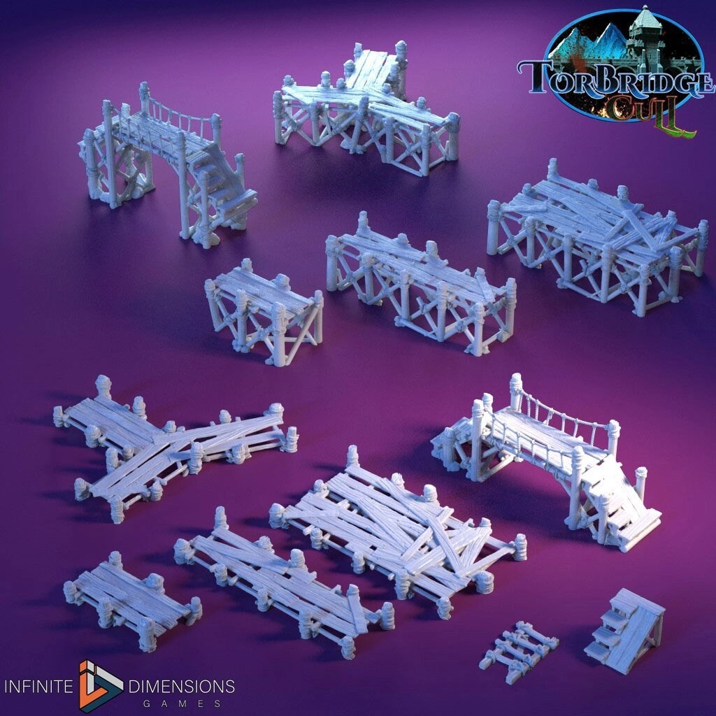 Torbridge Cull Modular Docks and Piers Dnd Miniature Terrain for ...