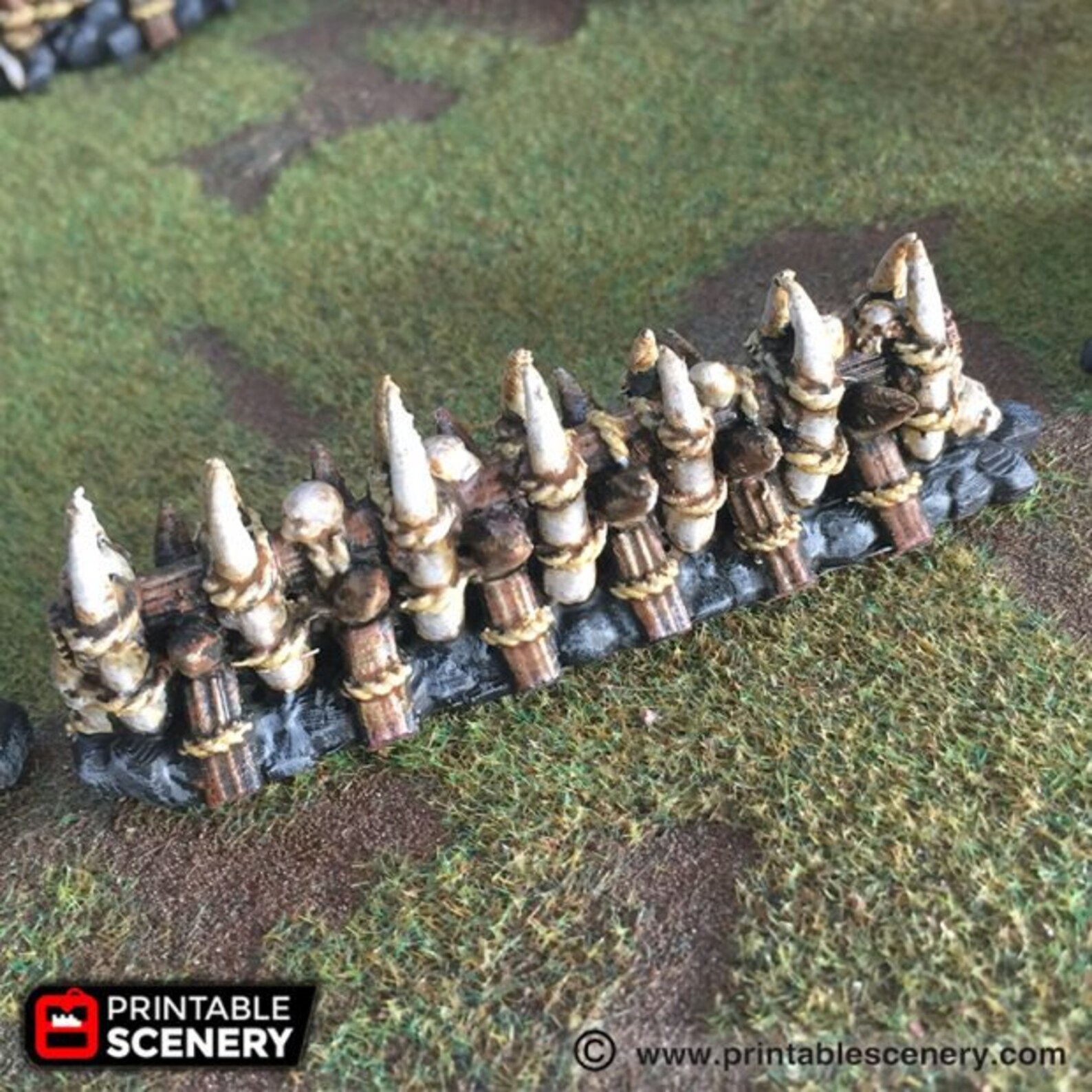 Dwarves Elves and Demons Dnd Terrain Tusk Fence Dnd 28mm - Etsy