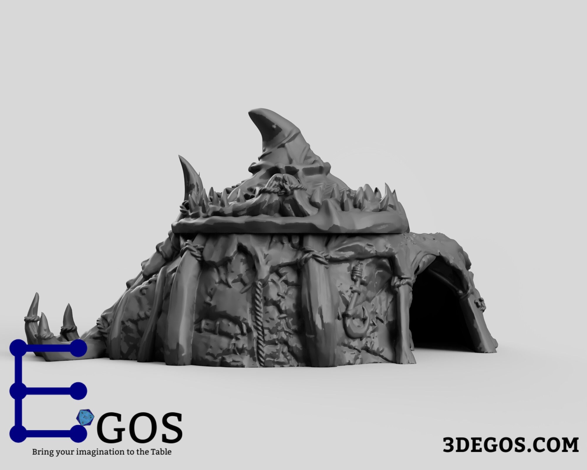 Wintertide Ice Tribe Hut Dnd Miniature Terrain for Dungeons | Etsy