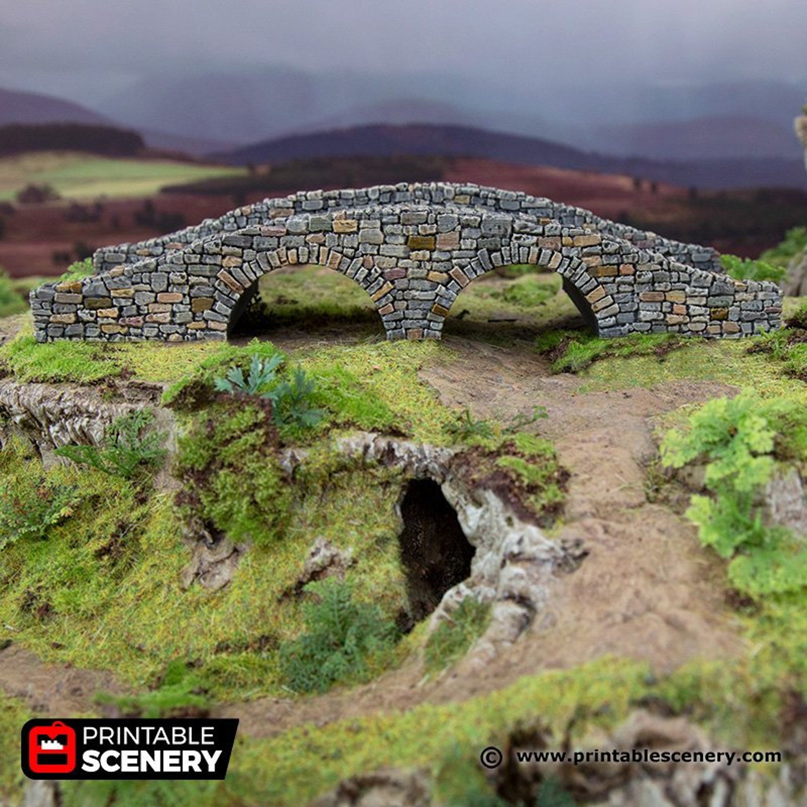 Hagglethorn Bridge Set Dnd Miniature Terrain for Dungeons and - Etsy