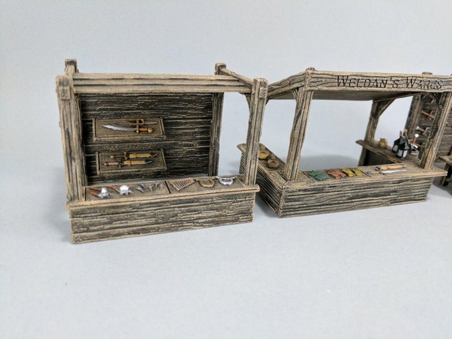 Hero's Hoard Market Stalls Dnd Miniature Terrain - Etsy