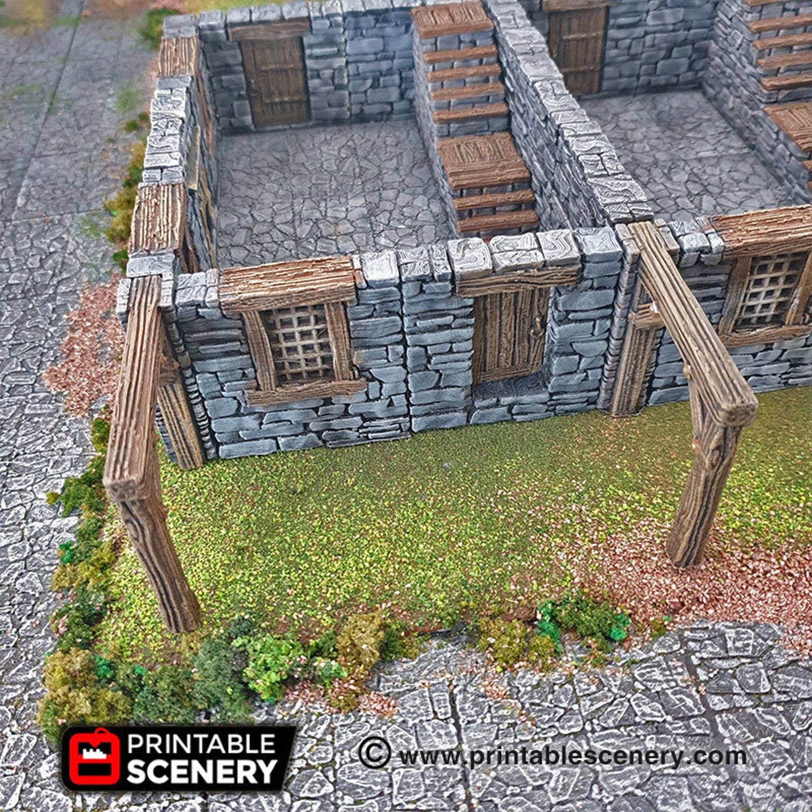 Terrace Housing Modular Tiles Dnd Miniature Terrain Dungeons - Etsy