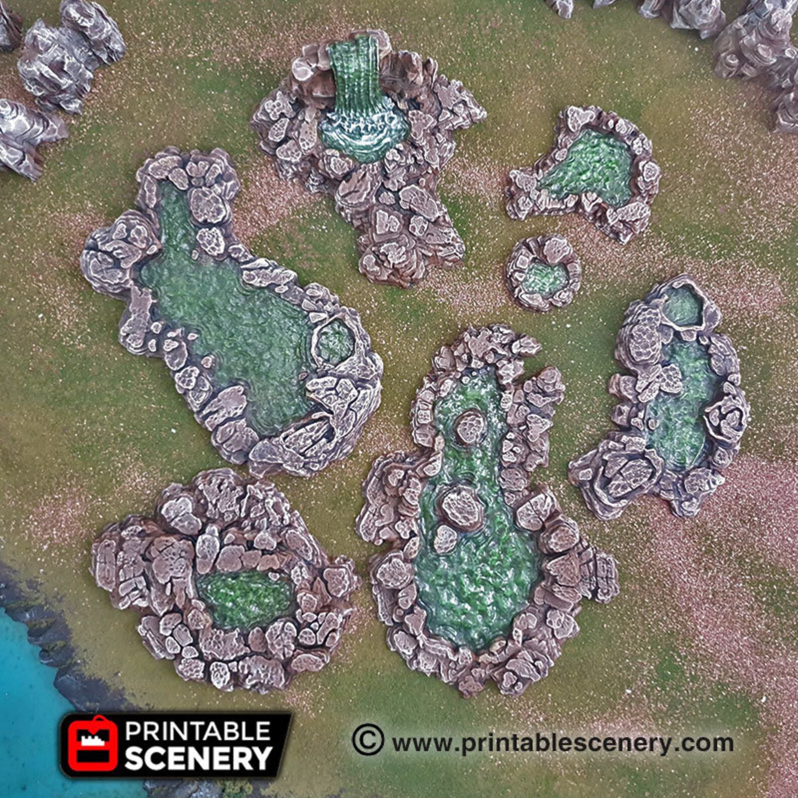 Clorehaven Grotto Cavern Pools Dnd Miniature Terrain, Dungeons and ...