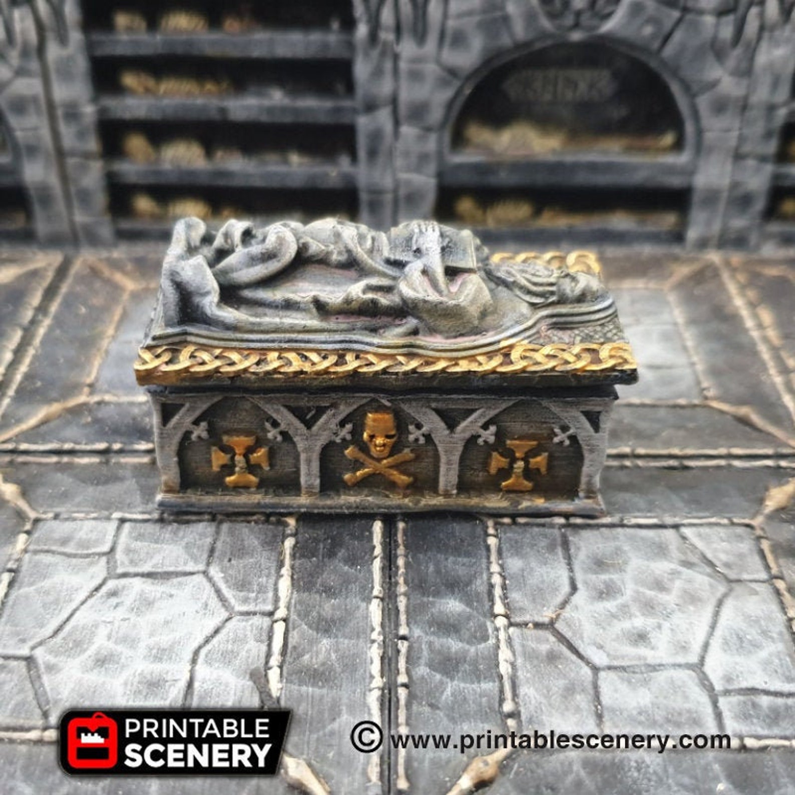 Wizard Tomb Openlock Dungeon Tile Dnd Miniature Terrain | Etsy
