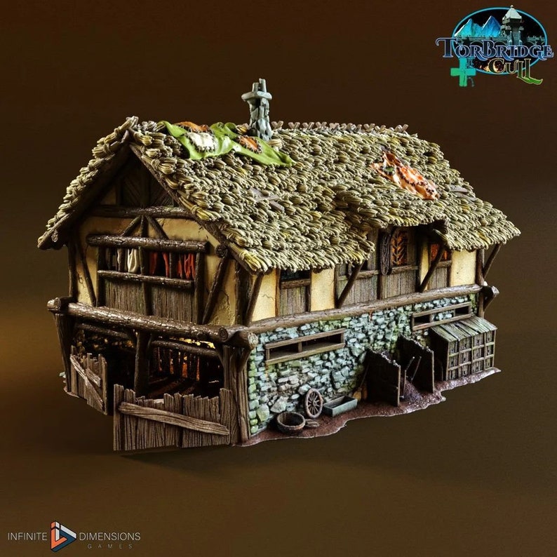 Torbridge Cull Grand Farmhouse Dnd Miniature Terrain for Dungeons and ...