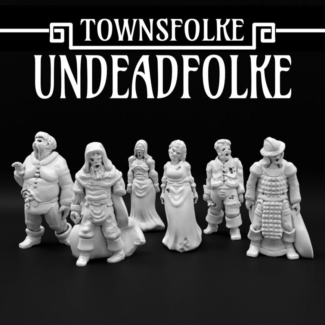 28mm | 32mm Medieval Undead Zombie Dnd Miniature Pathfinder Miniature ...