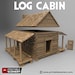 Dnd Terrain the Log Cabin Miniature Pathfinder D&D Tabletop 28mm 32mm ...