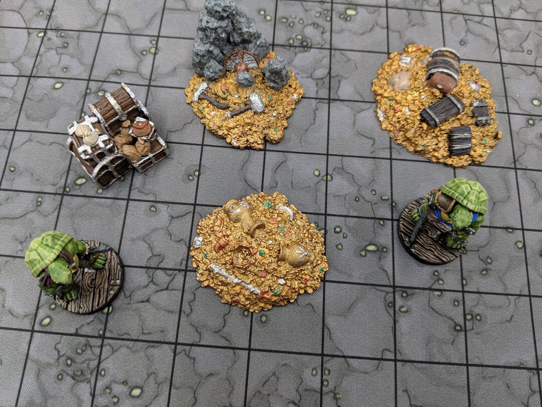Treasure Piles Set Dnd Terrain for Dungeons and Dragons Terrain, D&D, D ...