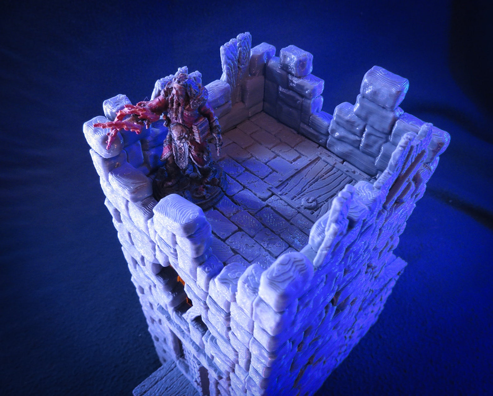 Medieval Modular Watchtower Dnd Miniature Terrain 15mm 28mm | Etsy