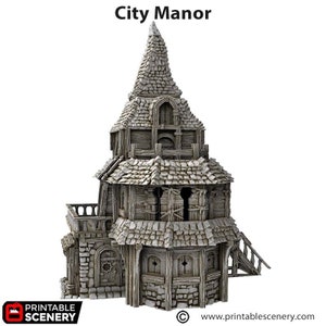 City Manor Dnd Miniature Terrain, Dungeons and Dragons Terrain, Cities ...