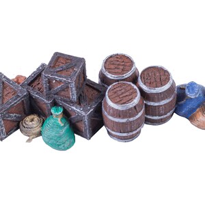 Painted Cargo Piles Dnd Miniature Terrain, Dungeons and Dragons, D&D ...