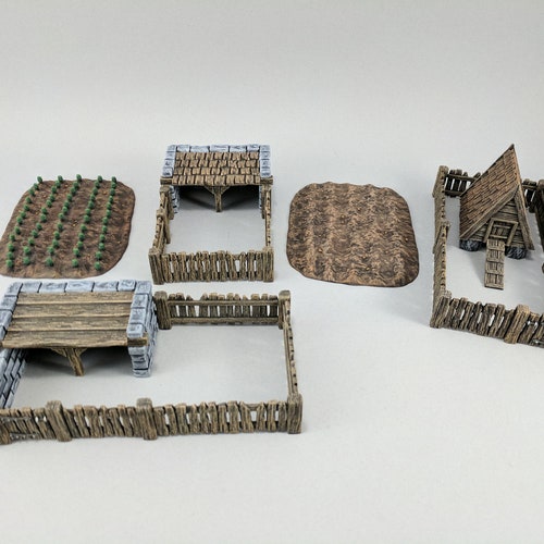 The Farm Dnd Miniature Terrain Dungeons and Dragons D&D - Etsy