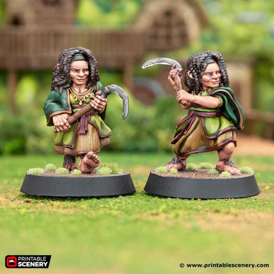 Flora Diggins Halfling Dnd Miniature Terrain Set, Resin Miniature ...