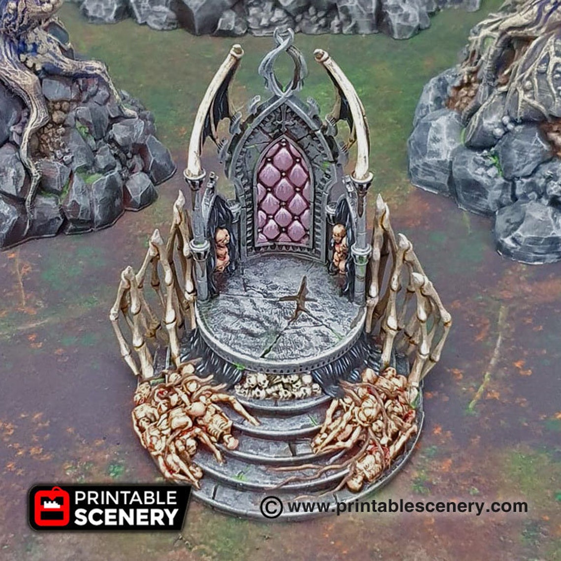 Shadowfey Shadow Throne Dnd Miniature Terrain for Dungeons and Dragons ...
