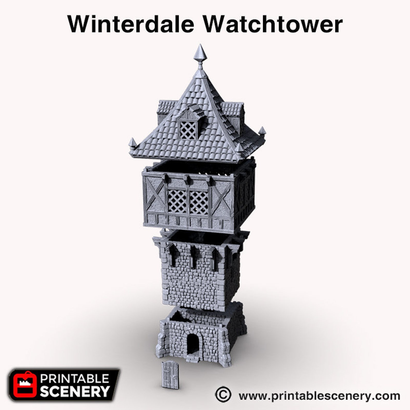 Winterdale Watchtower Dnd Miniature Terrain for Dungeons and - Etsy