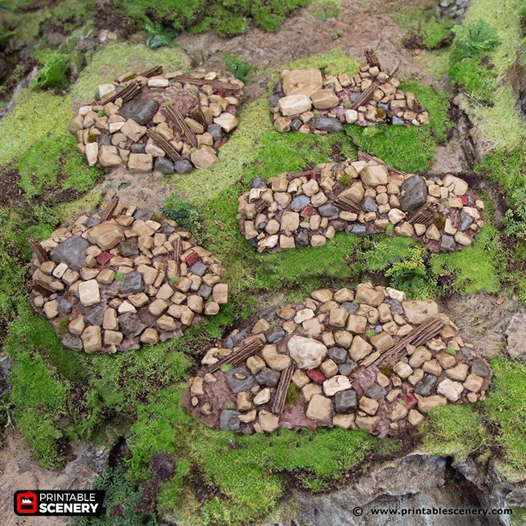 Hagglethorn Hollow Debris Piles Creature Dnd Miniature Terrain for ...