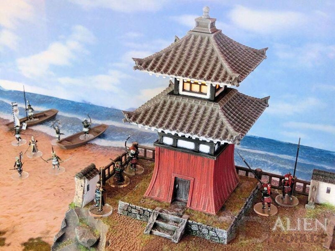 Samurai Lighthouse Set Dnd Miniature Wargaming Terrain for Dungeons and ...