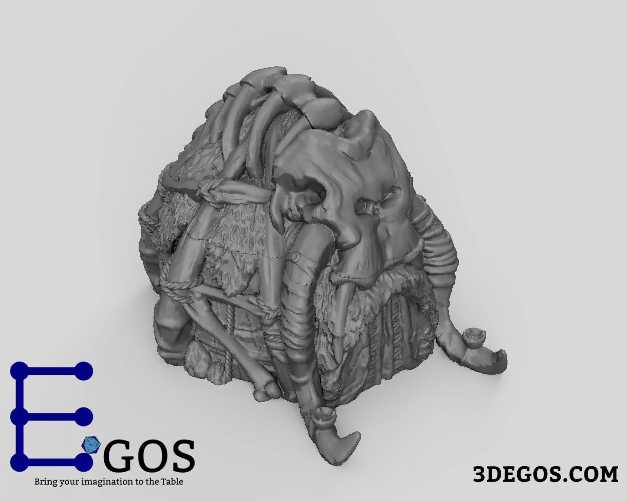 Wintertide Ice Tribe Hunter Hut Dnd Miniature Terrain for - Etsy