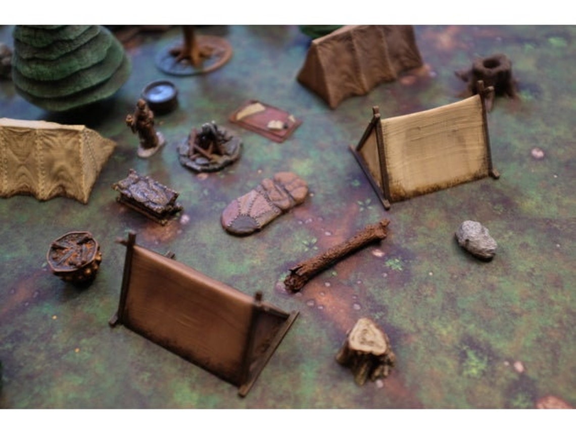 Barbarian Viking Hunter Tent Scatter Terrain | Dnd | Pathfinder ...